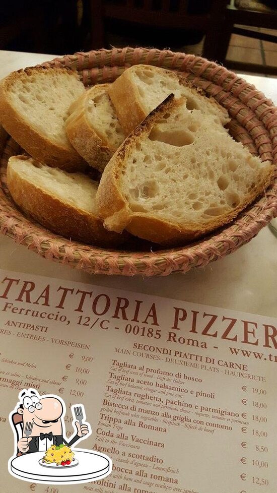 Trattoria Vecchia Roma pizzeria, Rome, Via Ferruccio - Restaurant menu ...