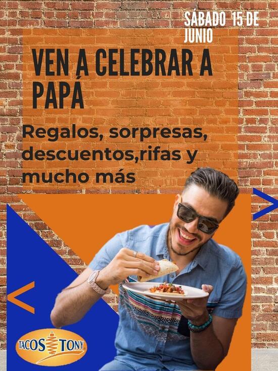 Menu at Tacos Tony restaurant, Tepeaca, Calle 2 Ote. 101
