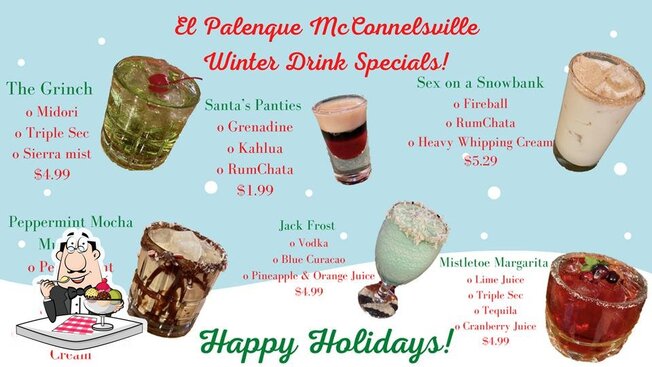 Menu at El Palenque Mexican Restaurant, McConnelsville