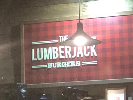 Menu at The Lumberjack Burgers restaurant, São Lourenço