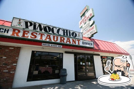 Menu at Pinocchio Restaurant, Burbank
