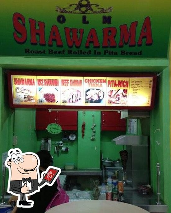Menu at Shawarma shack restaurant, Manila, Florentino Torres
