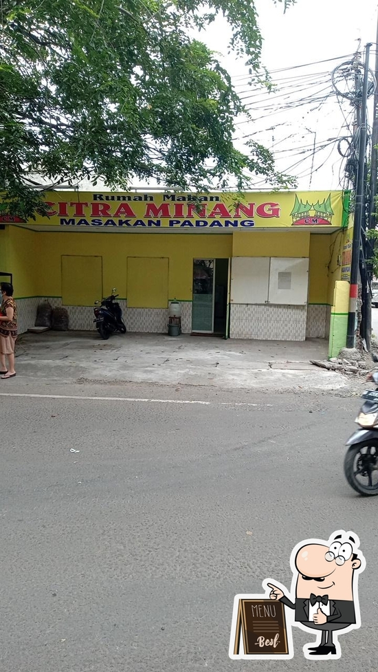 Menu at rumah makan citra minang baru, North Jakarta
