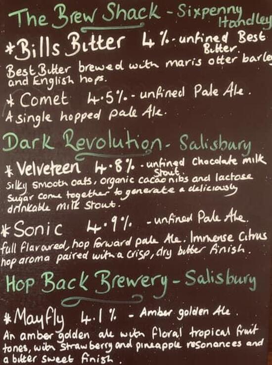 Menu at The Penny Tap pub & bar, Sixpenny Handley