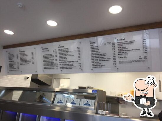 Menu at PG Chips fast food, Moira