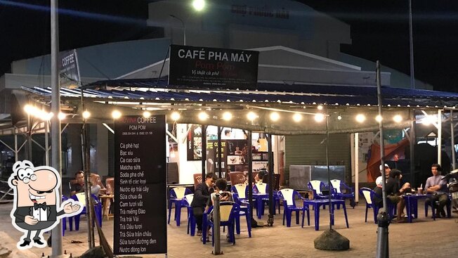 Menu at Cafe Pha Máy Pom Pom ( Kiot Góc Trái Chợ Phước Hải ), Vietnam