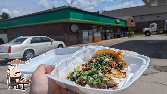 Menu at Rolling Tacos restaurant, Waupaca