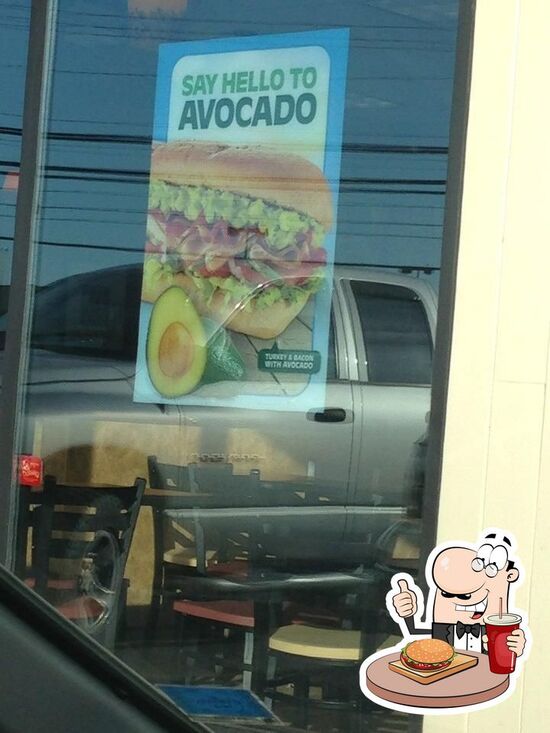 Menu at Subway fast food, Sydney, 456 Grand Lake Rd