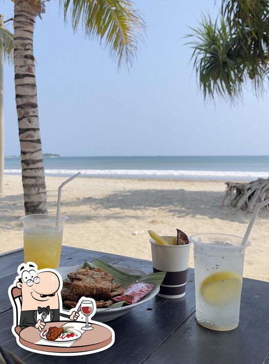Menu at Parta Beach Resort restaurant, Indonesia, 9J43+PX