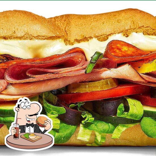 Menu at Subway restaurant, Fontana, Valley Blvd