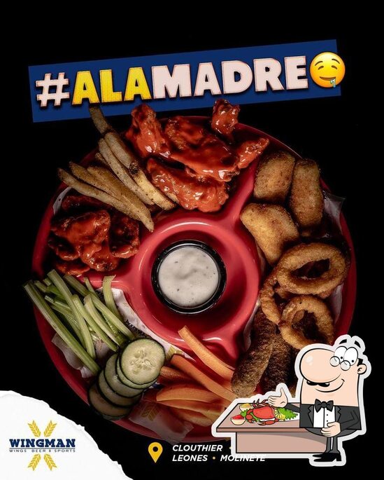 Menu at Wingman, Guadalupe