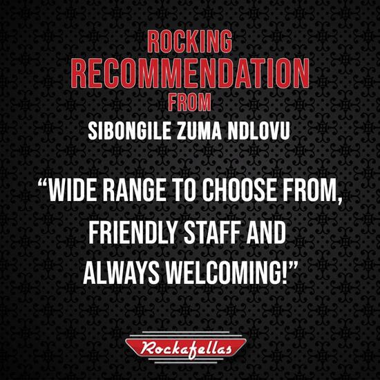 Menu at Rockafellas restaurant, Pietermaritzburg