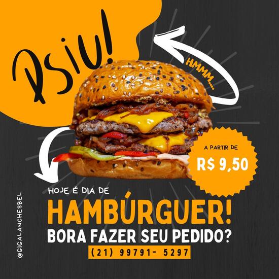 Menu em Giga entre nós pub & Bar, Belford Roxo