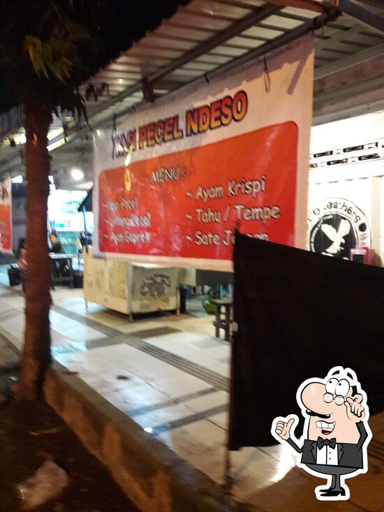 Menu at Nasi Pecel Ndeso restaurant, Jajag