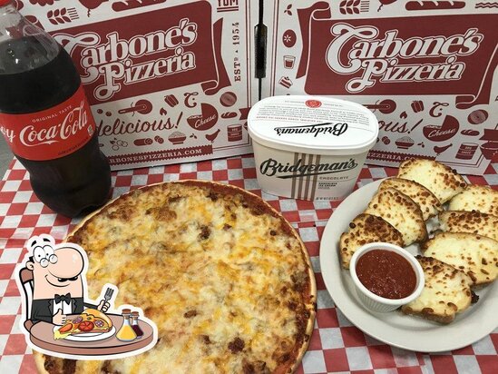 Menu at Carbone's Pizzeria, Hudson, 207 2nd St
