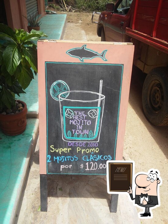 Menu at Juice Bar, Mazunte