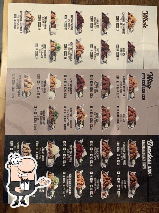 Carta de K*Chick Korean Fried Chicken, Edmond