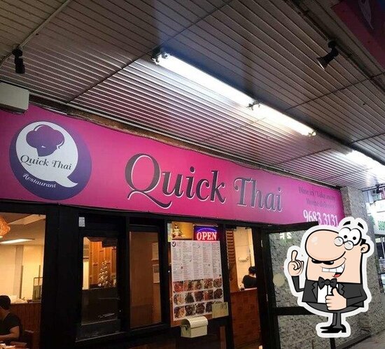 Carta de comida rápida Quick Thai, Parramatta
