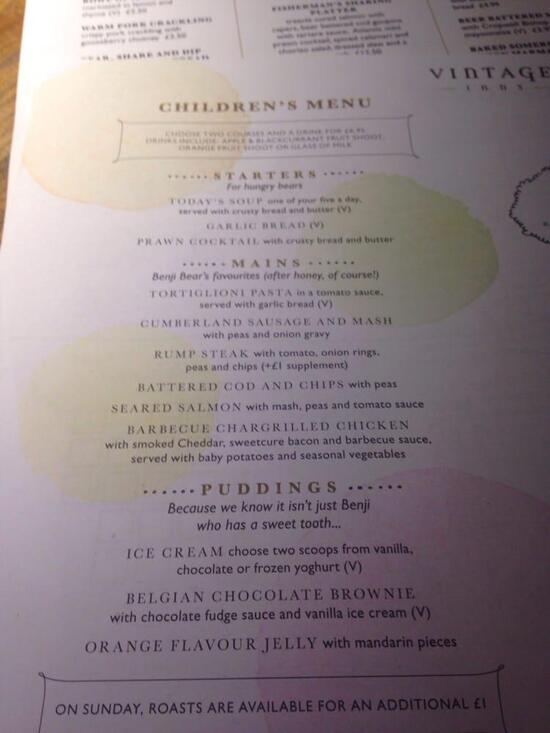 Menu at The Woodside pub & bar, Astley
