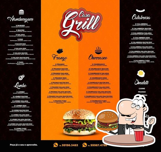 Menu at Casa Grill restaurant, Ituverava