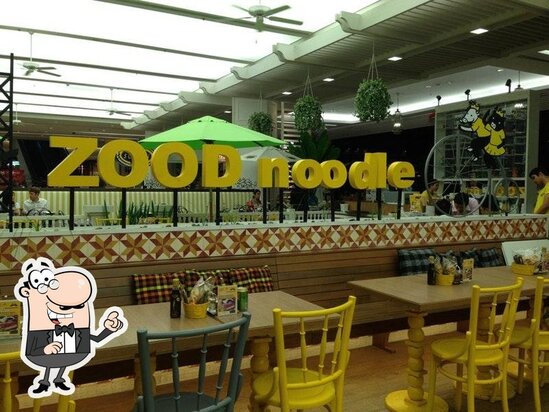 Menu at Zood Noodle restaurant, Bangkok, Siam Paragon