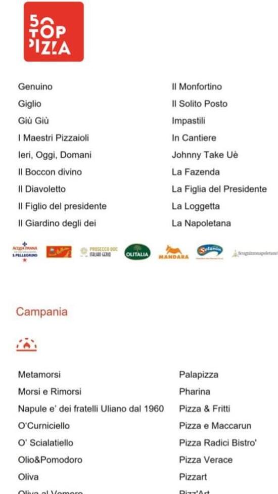 Menu at Napule è pizzeria, Naples, Piazza Sant'Eframo Vecchio