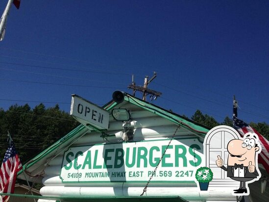 Menu at Scaleburgers restaurant, Elbe