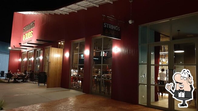 Menu at Strings & Jugs restaurant, Khao Khansong