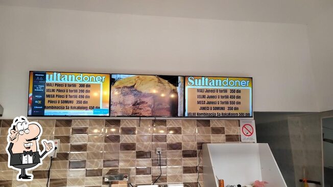 Speisekarte von "Sultan Doner" restaurant, Opstina Sombor