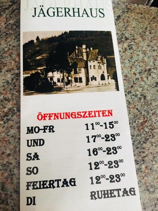 Speisekarte von Jägerhaus pizza, Arnsberg