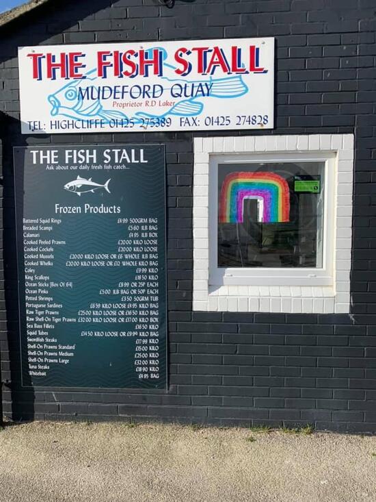 Menu at The Fish Stall restaurant, Christchurch
