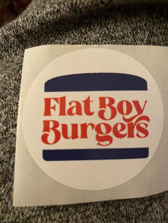 Menu at Flat Boy Burgers restaurant, Edmonton