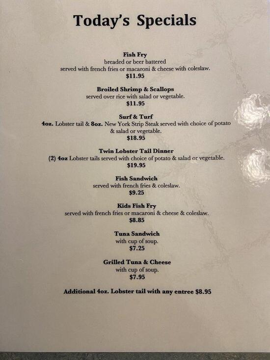 Menu at Hilton Family Restaurant, Hilton