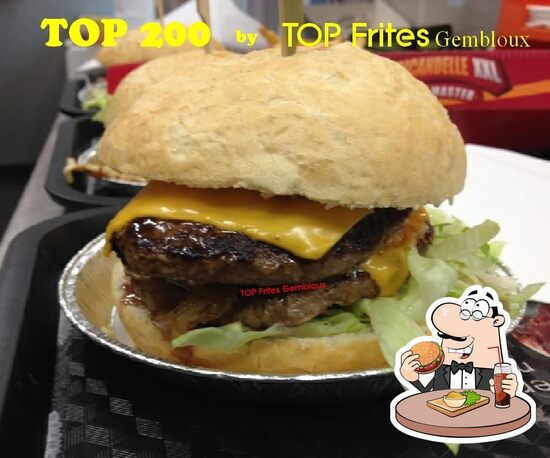Menu au Top Frites Gembloux, Gembloux