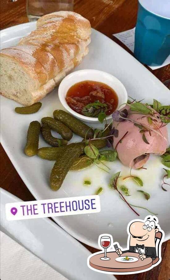 Menu at The Treehouse Hotel restaurant, North Sydney
