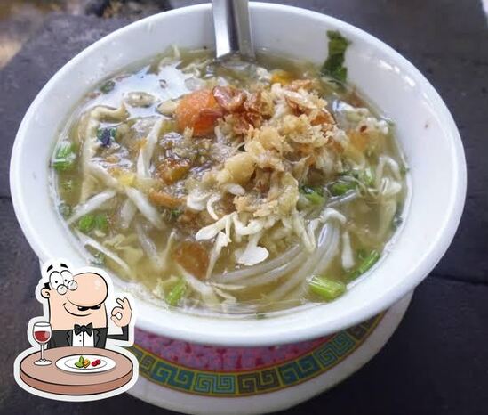 Menu at Soto Aris restaurant, Purwokerto