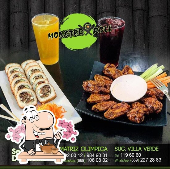 Menu at Monster Roll Sushi&Wings restaurant, Mazatlán