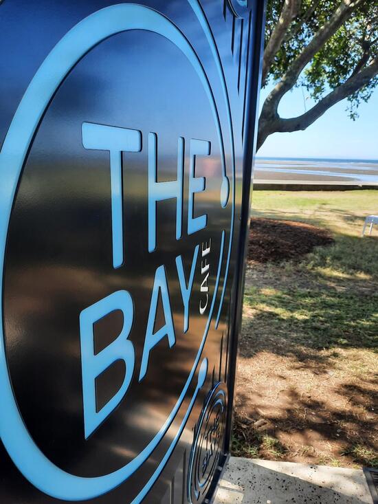 Menu at The Bay Sandgate cafe, Sandgate