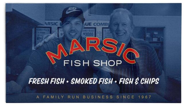 Menu at Marsic Fish Shop (Marsic Bros) fast food, Auckland