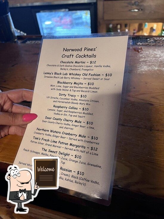 Menu at Norwood Pines Supper Club, Minocqua