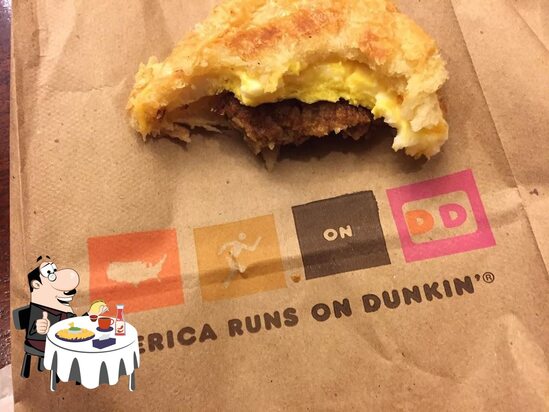 Menu at Dunkin' restaurant, Garfield, 87 River Dr