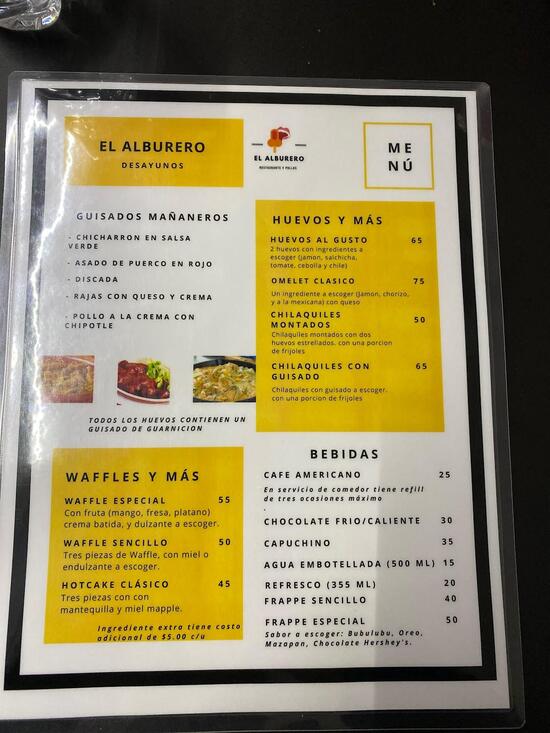 El Alburero, Chihuahua - Menú del restaurante, precios y reseñas
