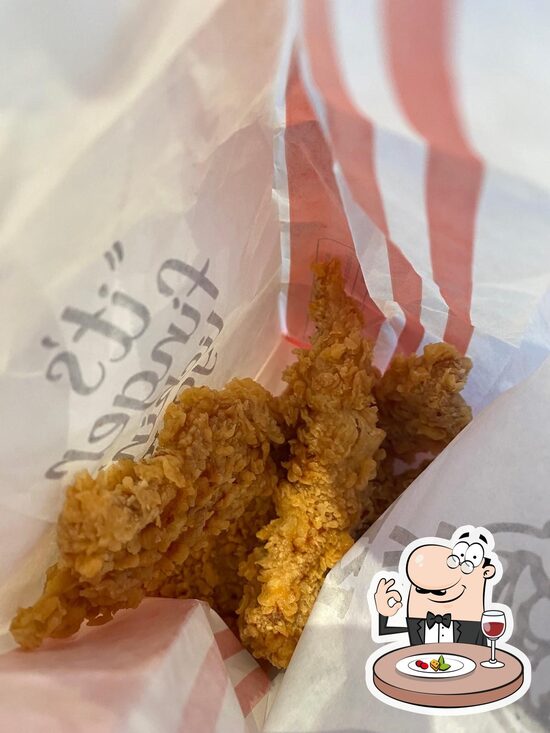 Menu at KFC restaurant, Milan, Piazzale Stazione Genova