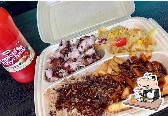 Menu at Caribbean Vybz restaurant, Heywood