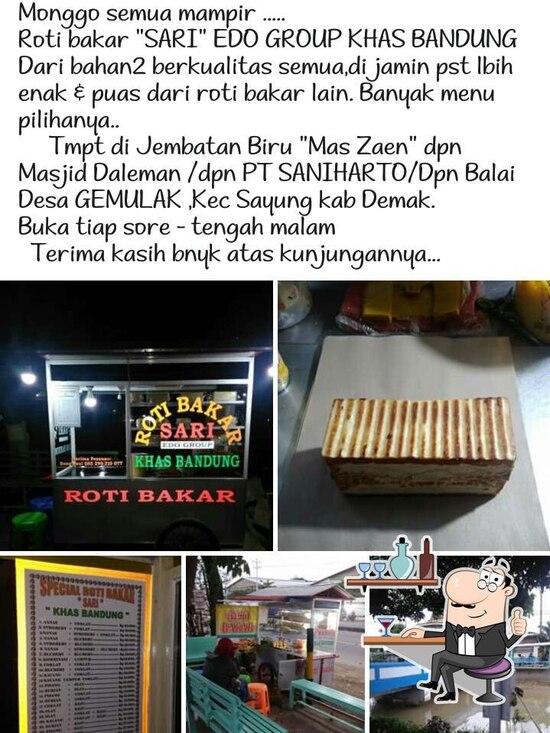 Menu at ROTI BAKAR "SARI " KHAS BANDUNG ( EDO GROUP) cafe, Batu