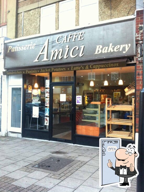 Menu at Caffe Amici cafe, London, 62 High Street