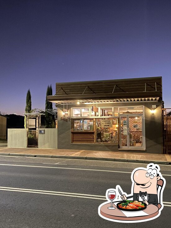 Menu at The Potting Shed cafe, Tenterfield