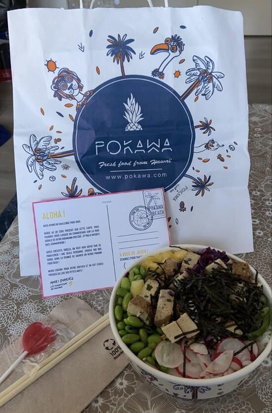 Menu at POKAWA Poké bowls restaurant, Boulogne-Billancourt