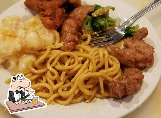 Menu at Asian Buffet restaurant, Gilroy