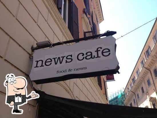 Menu at News cafe, Rome